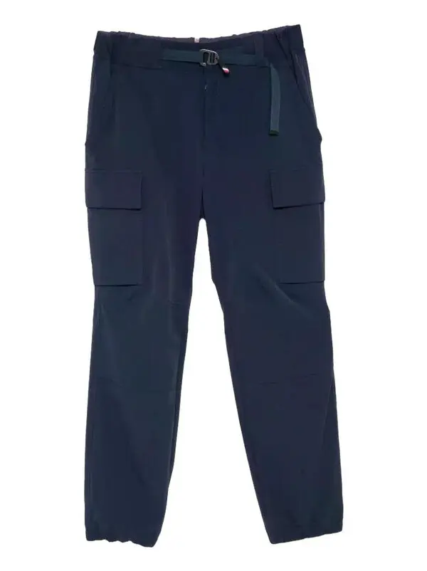Moncler Logo-embroidered Trousers - Blue