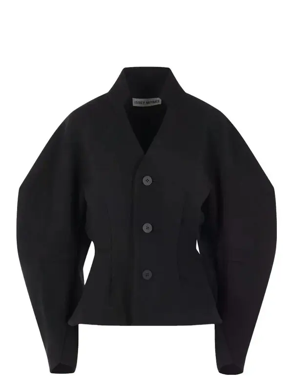 Issey Miyake Buttoned Jacket - Black