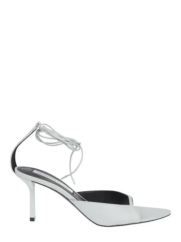 Victoria Beckham Eliza Leather Stiletto Sandals - Green