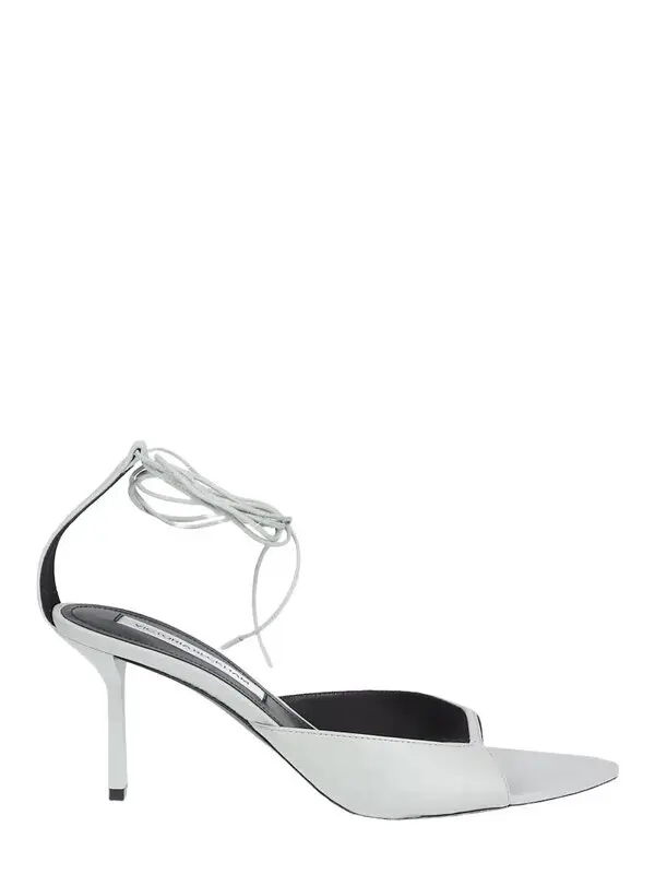 Victoria Beckham Eliza Leather Stiletto Sandals - Green