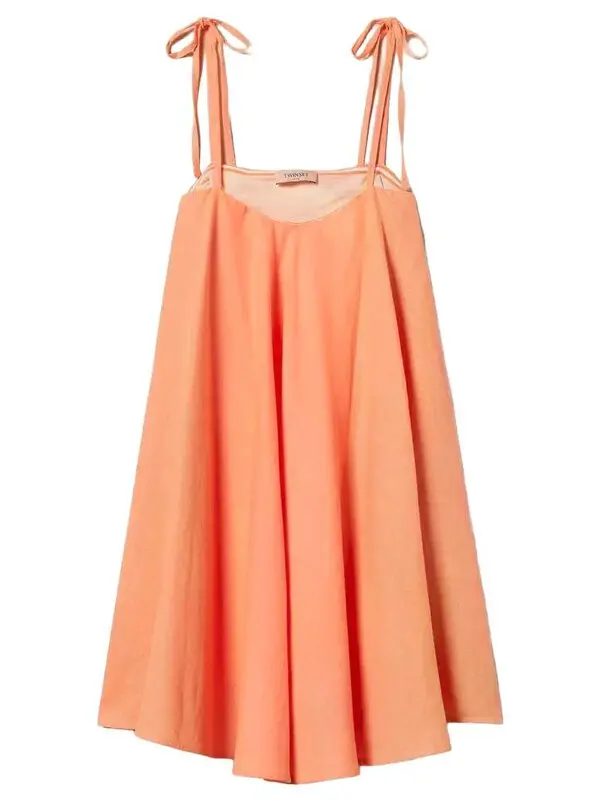 TWINSET Tie Straps Dress - Orange