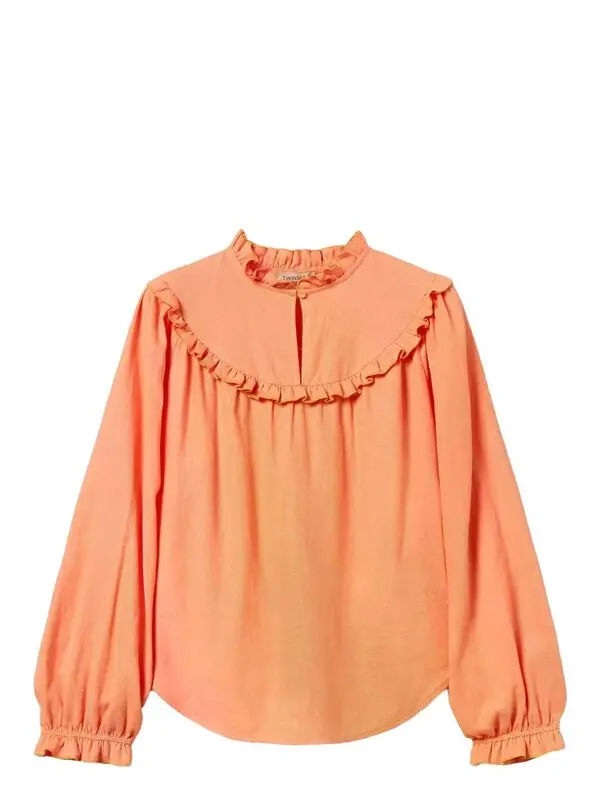 TWINSET Ruffled Blouse - Orange
