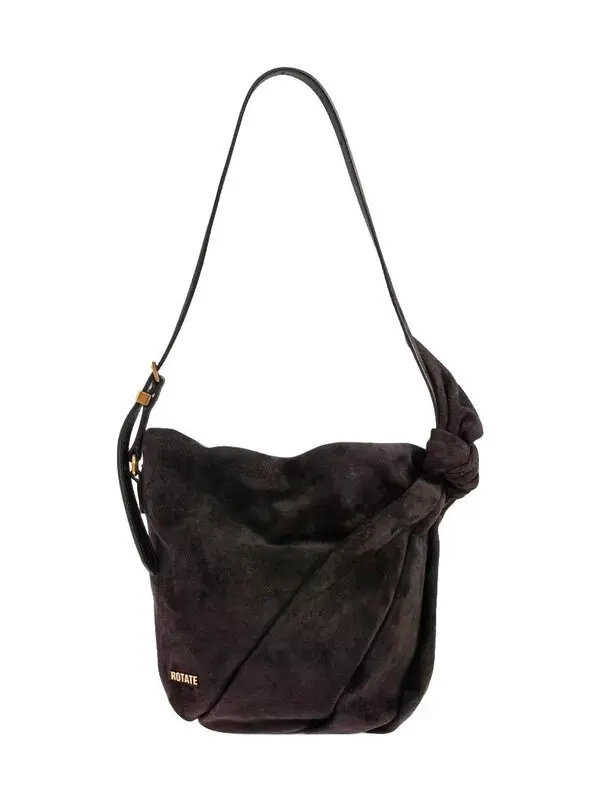 ROTATE BY BIRGER CHRISTENSEN Bon Bon Knotted-detail Shoulder Bag - Brown