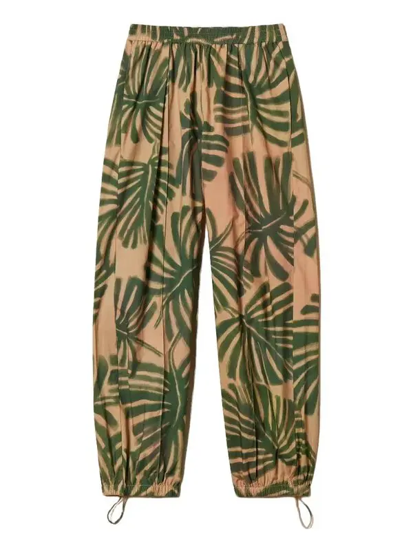 TWINSET Printed Joggers - Green
