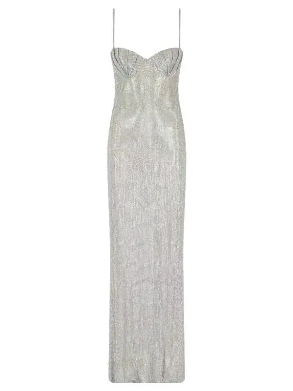 Giuseppe Di Morabito Crystal Embellished Dress - Grey