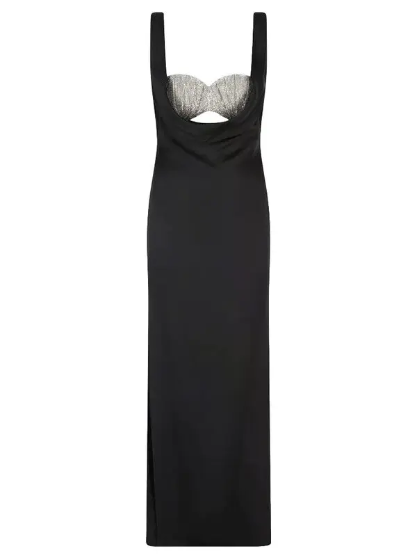 Giuseppe Di Morabito Embellished Sleeveless Dress - Black