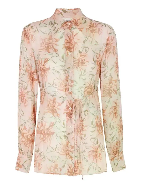 SEMICOUTURE Floral-print Shirt - Pink