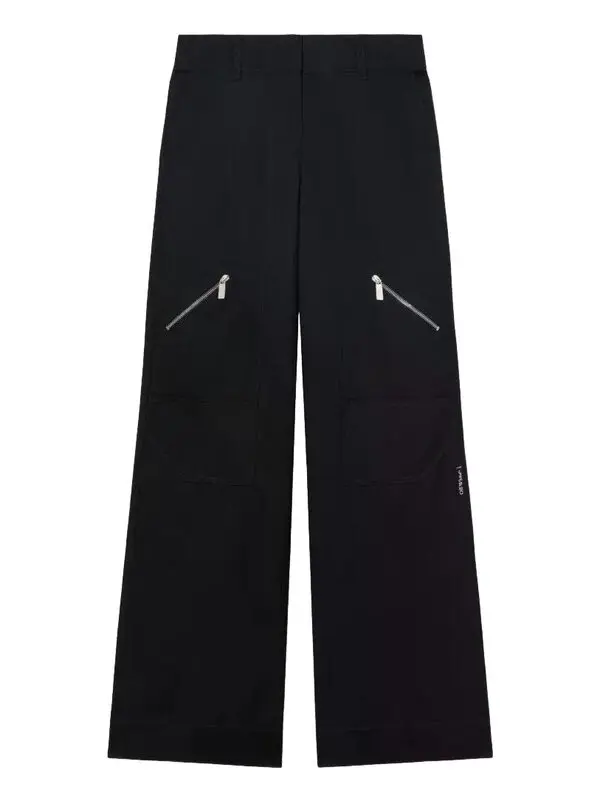 Off-White Gabardine Pocket Trousers - Black