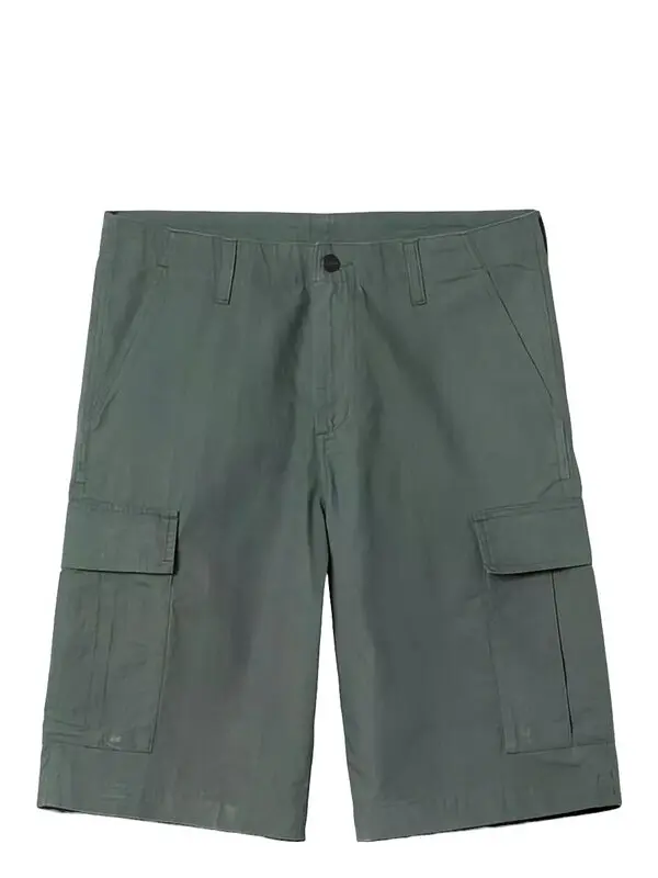 Carhartt Work In Progress Log-patch Cargo Shorts - Green