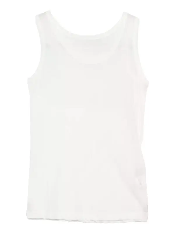 Yohji Yamamoto Cotton Jersey Tank Top - Neutrals