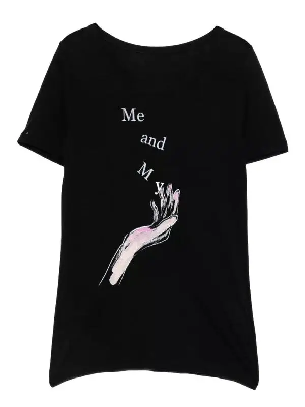 Yohji Yamamoto Graphic-print T-shirt - Black