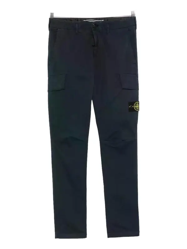 Stone Island Logo-patch Cargo Pants - Blue