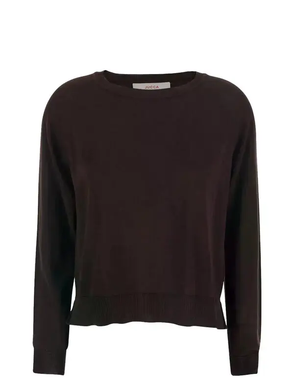 JUCCA Perforated Sweatshirt - Brown