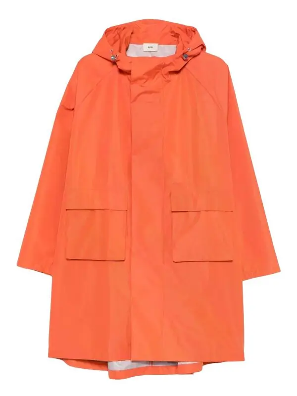 AUTRY Flap-pocket Hooded Coat - Orange