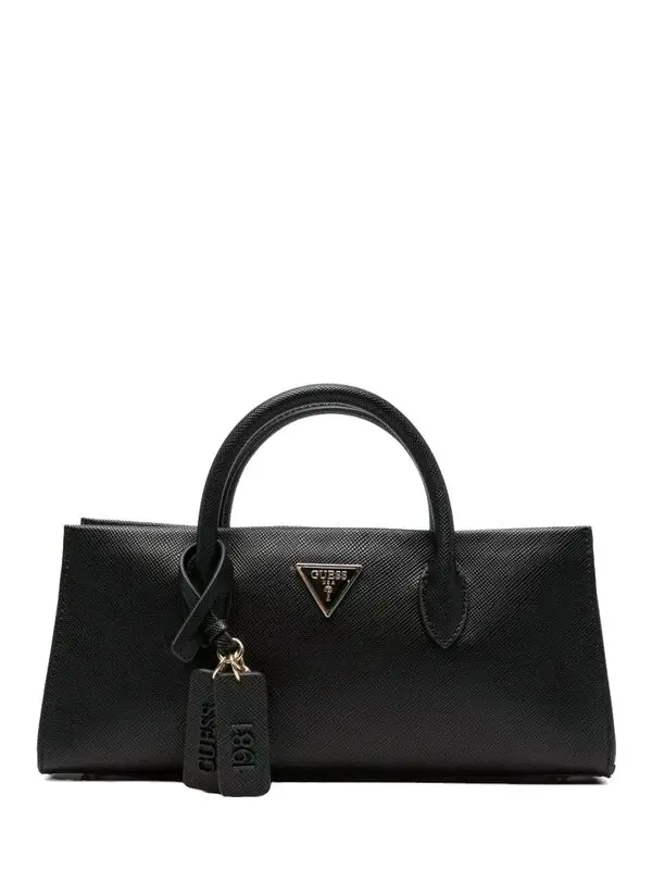 Guess Logo-plaque Tote Bag - Black