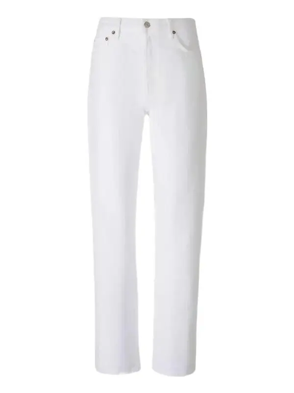 AGOLDE Buttoned Straight Jeans - White