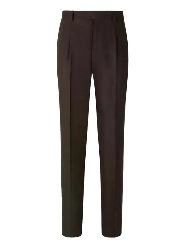Zegna Pleated Trousers - Brown