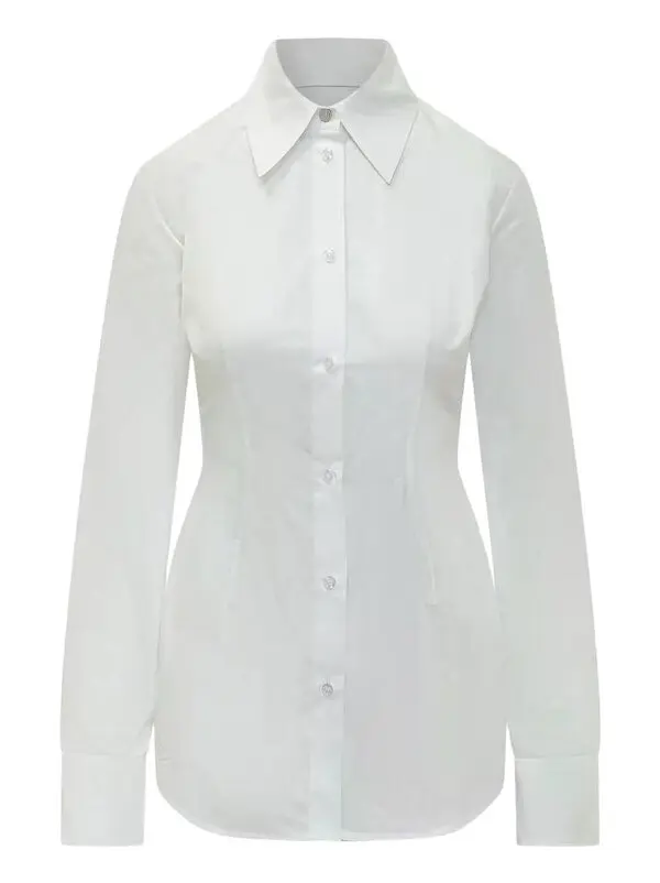 Sportmax Cotton Button Shirt - White