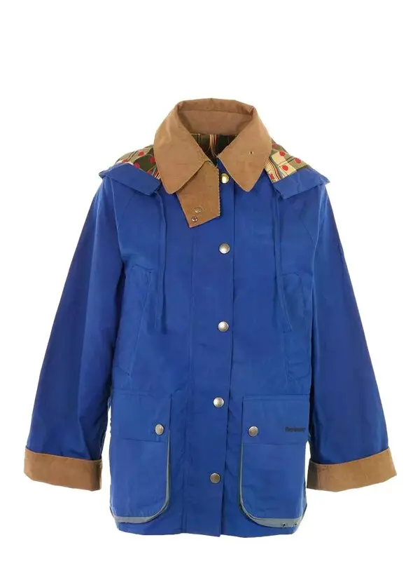 Barbour X Paul Smith Corduroy Hooded Coat - Blue