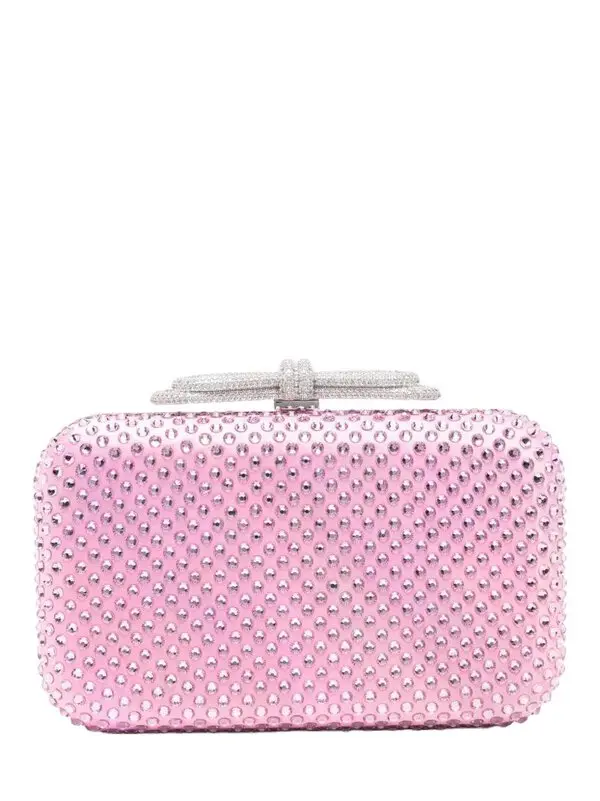 Mach & Mach Crystal-embellished Clutch Bag - Pink