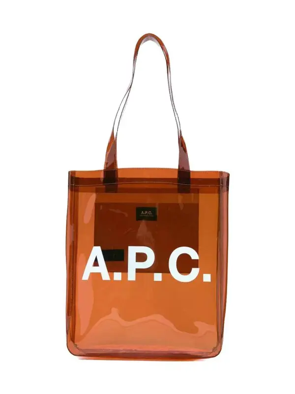 A.p.c. Logo-print Tote Bag - Brown