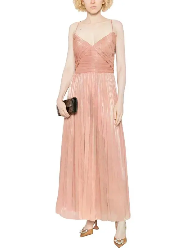 Costarellos Fayla V-neck Maxi Dress - Pink