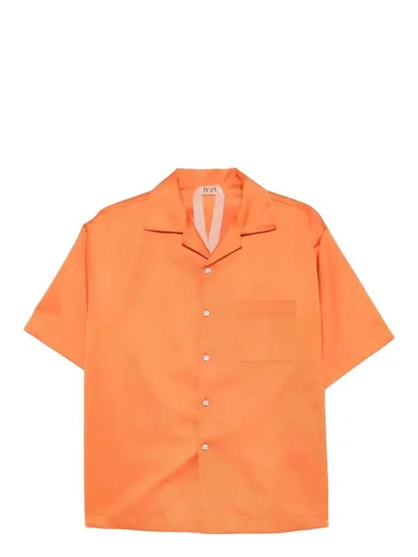 N°21 Chest-pocket Short-sleeve Shirt - Orange