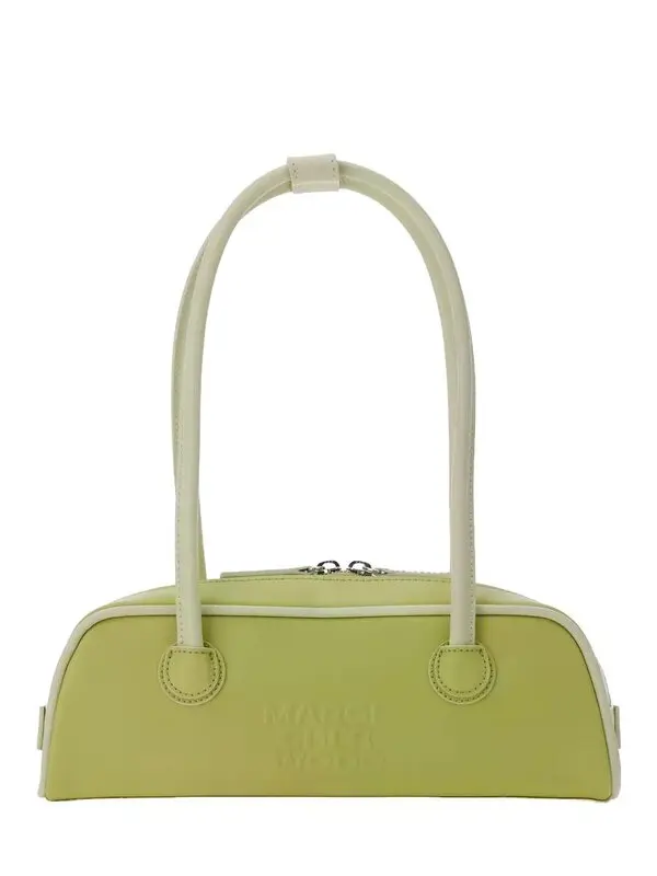 MARGESHERWOOD Embossed Shoulder Bag - Green
