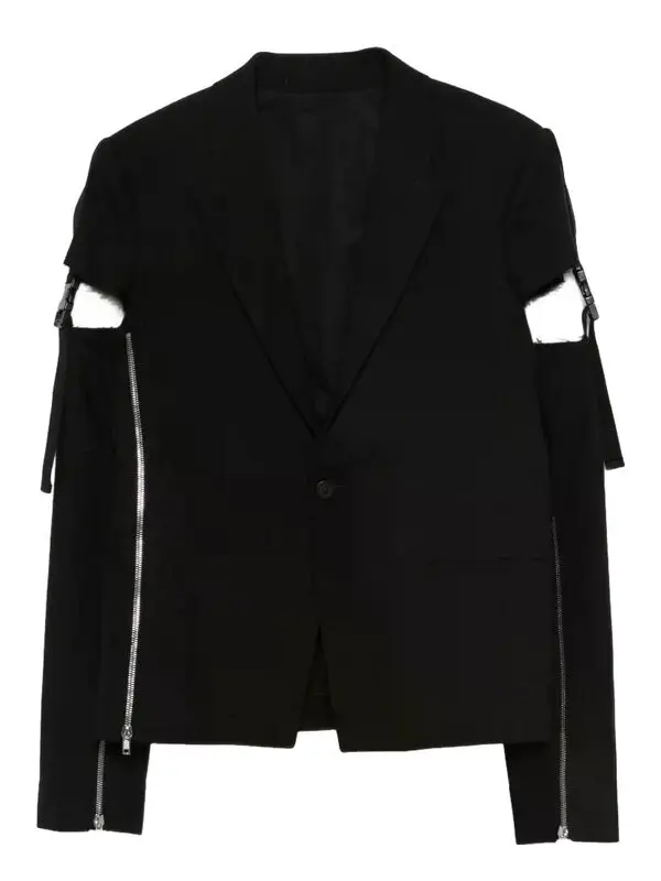 Rick Owens Vega Zip-detail Blazer - Black