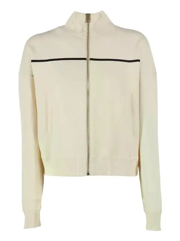 Max Mara Vampata Stripe Zip Cardigan - Neutrals