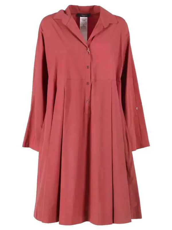 Max Mara Colla Buttoned Dress - Red