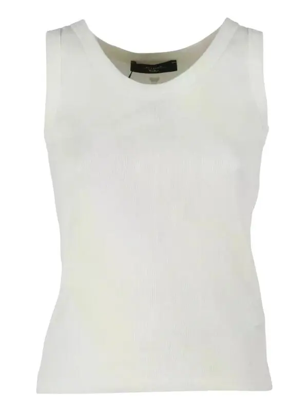 Max Mara Ribbed Sleeveless Top - White