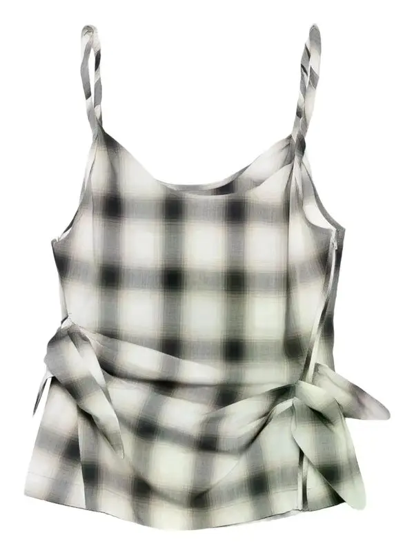FENG CHEN WANG Plaid-pattern Top - White