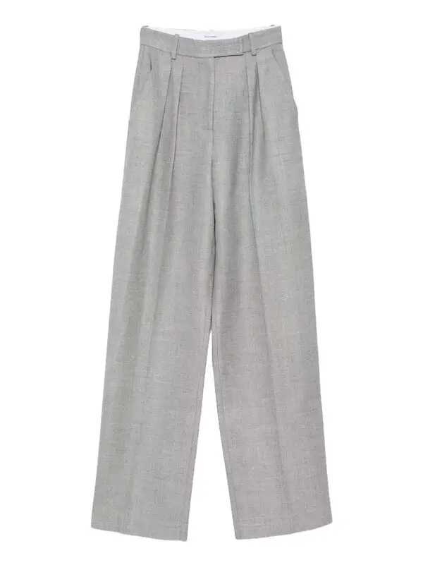 Alex Perry Pleated Trousers - Grey