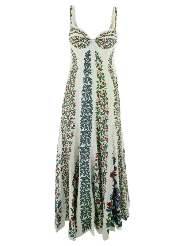 Farm Rio Floral Maxi Dress - White
