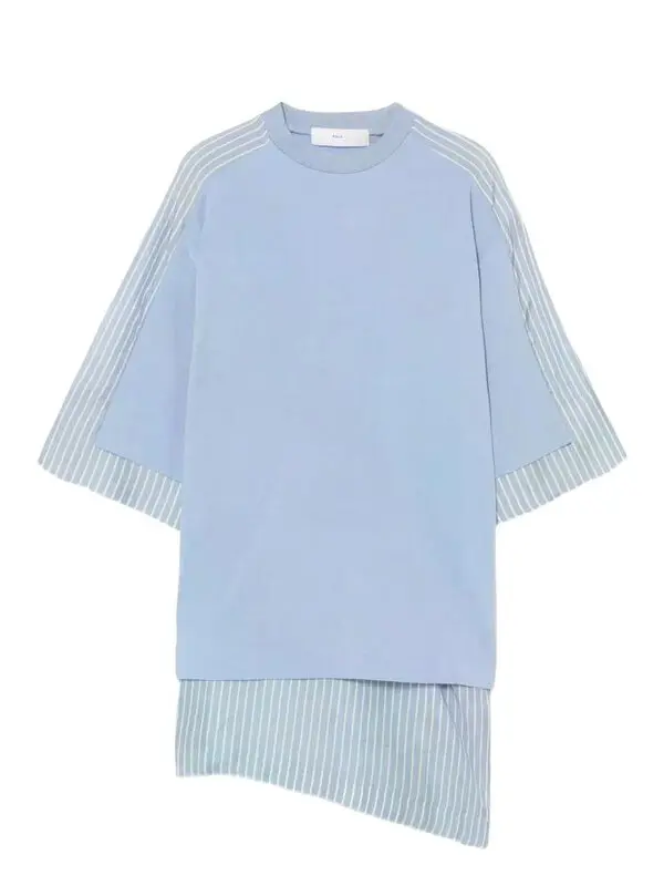 Toga Striped Detail T-shirt - Blue
