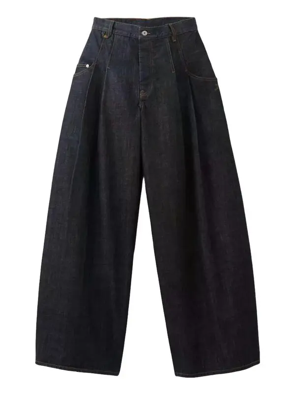 Jacquemus Souro De-nîmes Pleated Jeans - Blue