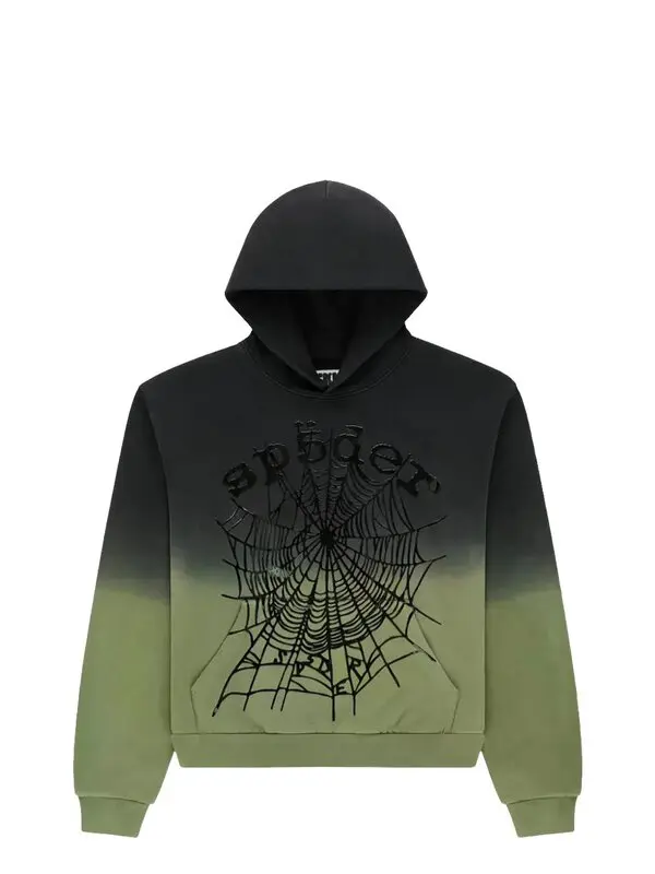 SP5DER Ombre Web Hoodie - Black