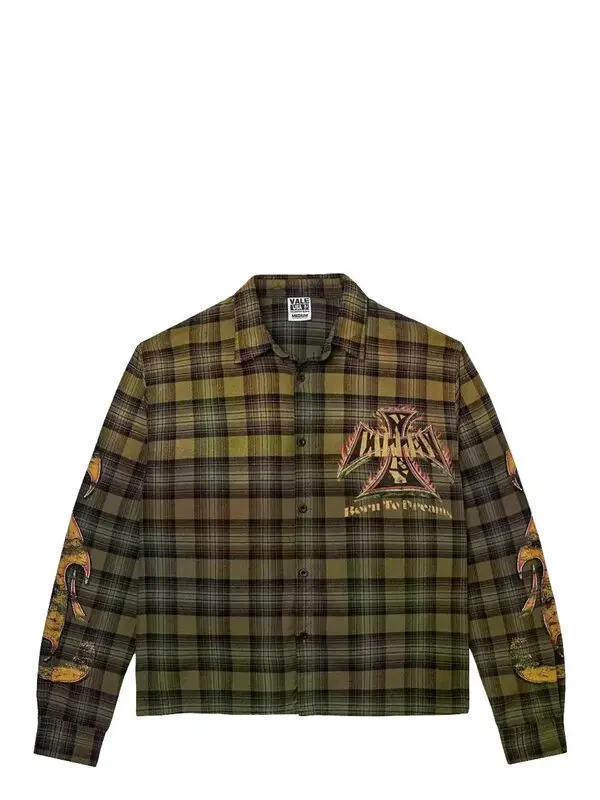 VALE FOREVER Tartan Graphic Flannel - Green