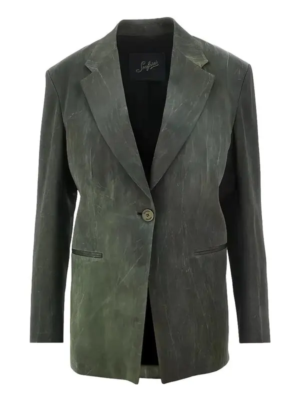 Seafarer Single-breasted Blazer - Green