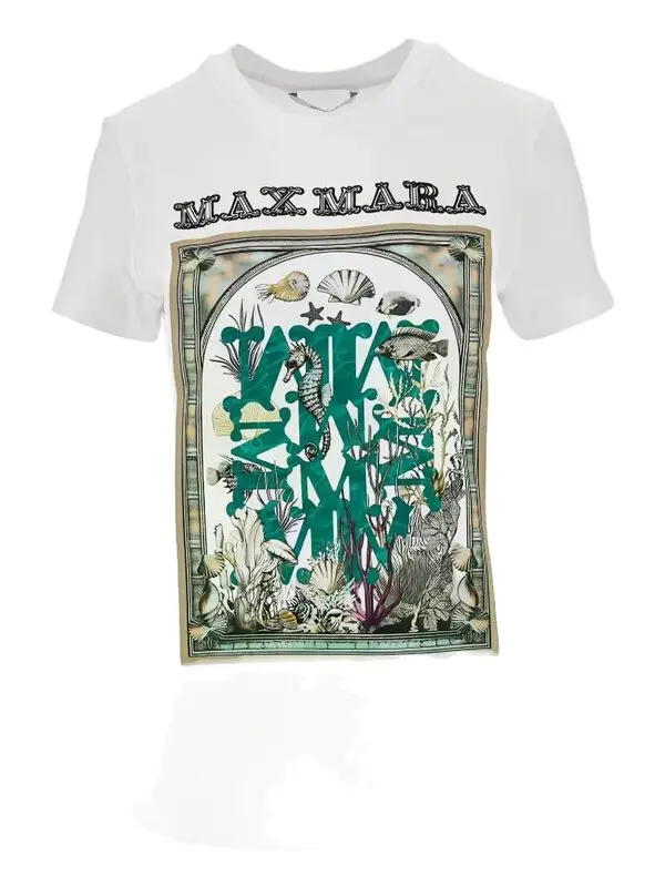 Max Mara Printed T-shirt - White