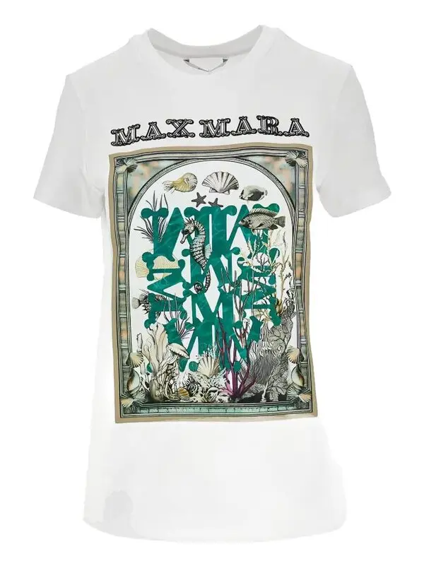 Max Mara Printed T-shirt - White