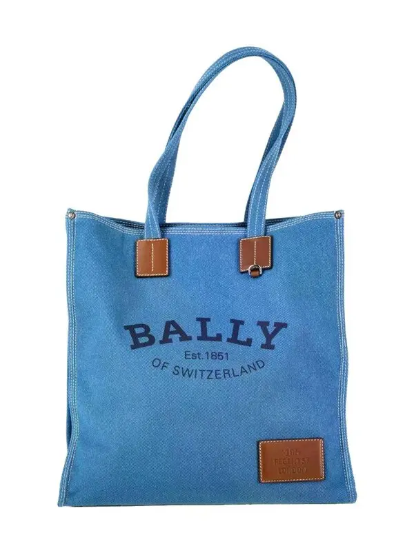 Bally Cristalia Denim Tote Bag - Blue