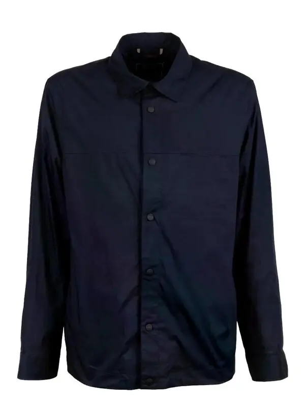 Peserico Buttoned Shirt Jacket - Blue