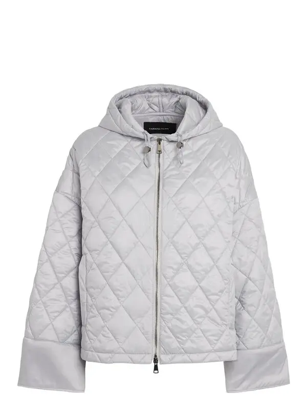 Fabiana Filippi Water-repellent Quilted Jacket - Grey
