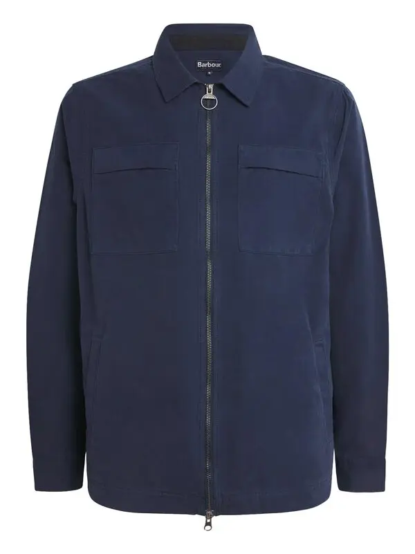 Barbour Cotton Twill Glendale Overshirt - Navy