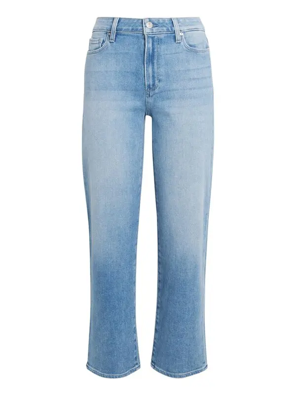 Paige Mason Ankle Straight Jeans - Blue