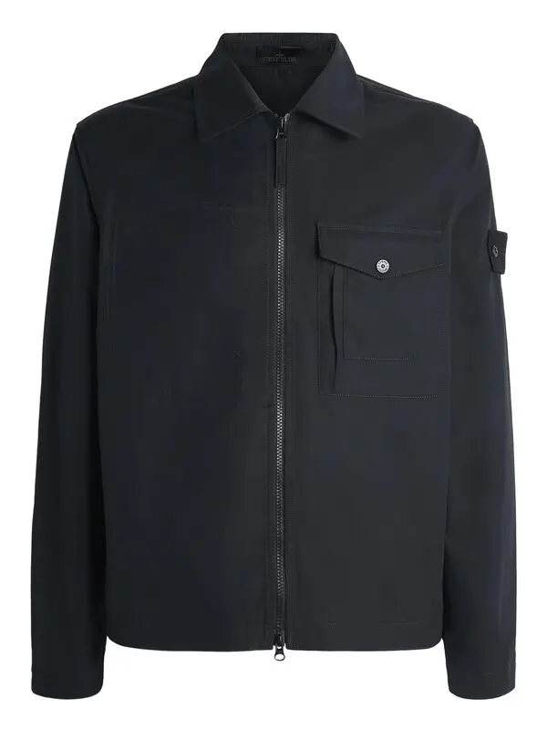 Stone Island Canvas Ghost Overshirt - Black