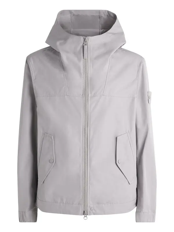 Stone Island Cotton Ghost Hooded Jacket - Grey