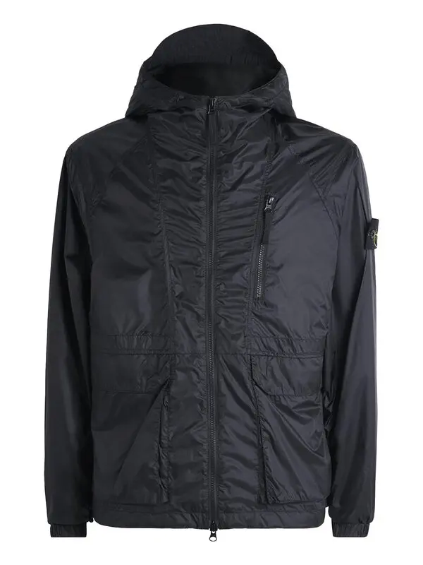 Stone Island Ripstop Hooded Jacket - Navy